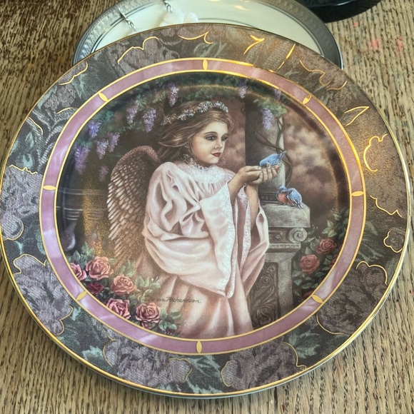 The Bradford Exchange | Accents | Decorative Angel Plate With Gold ...